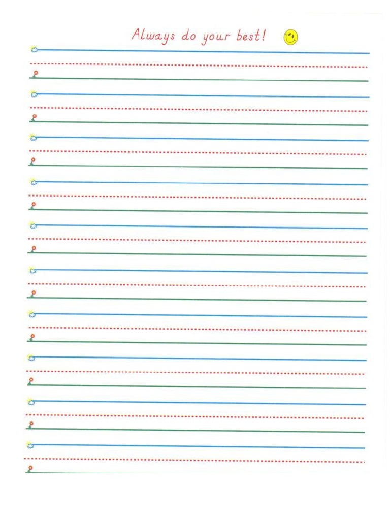 Always Do Your Best Writing Paper | PDF