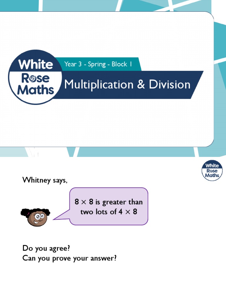 Multiplication & Division: Year 3 - Spring - Block 1 | PDF | Teaching ...