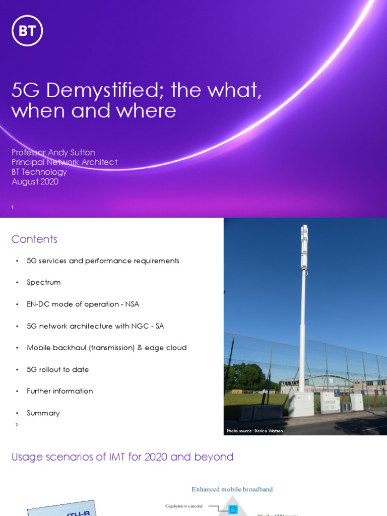BT 5g Overview August 2020 v1 200811183419 | PDF | Duplex ...