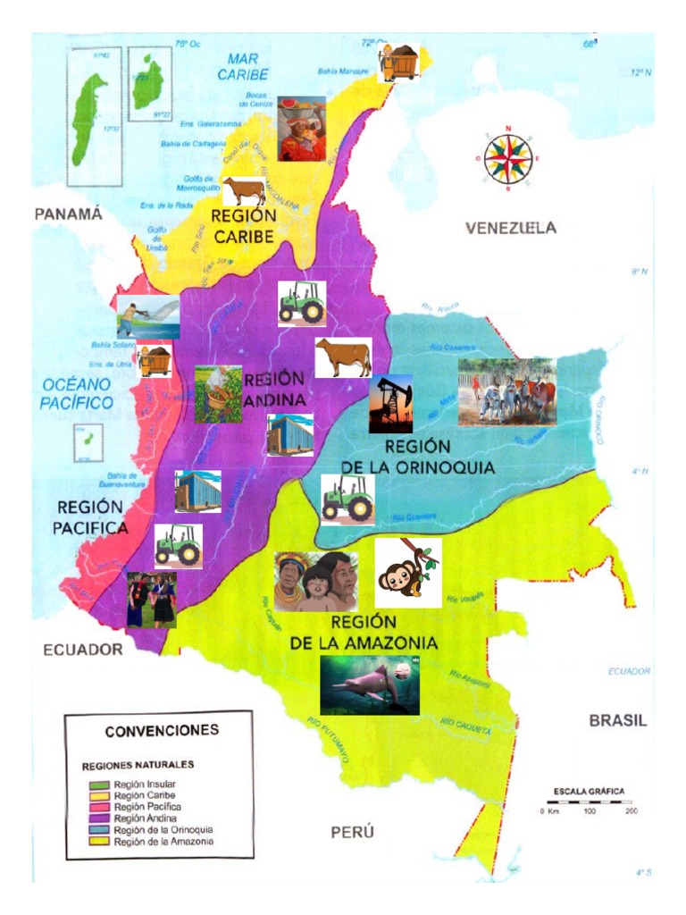 Mapa Regiones de Colombia | PDF