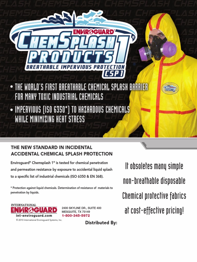Chemsplashv 2 | PDF | Personal Protective Equipment | Chemical Substances