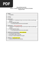Word Module 4 Assignment Sheet | PDF