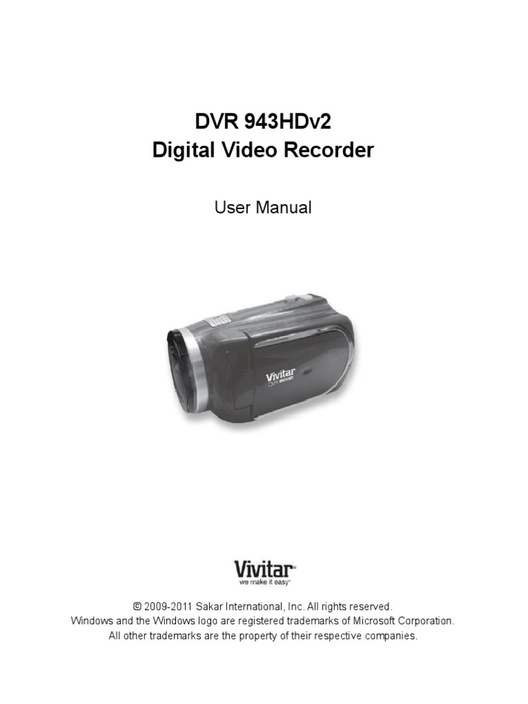 DVR 943Hdv2 Digital Video Recorder: User Manual | PDF | Menu (Computing ...