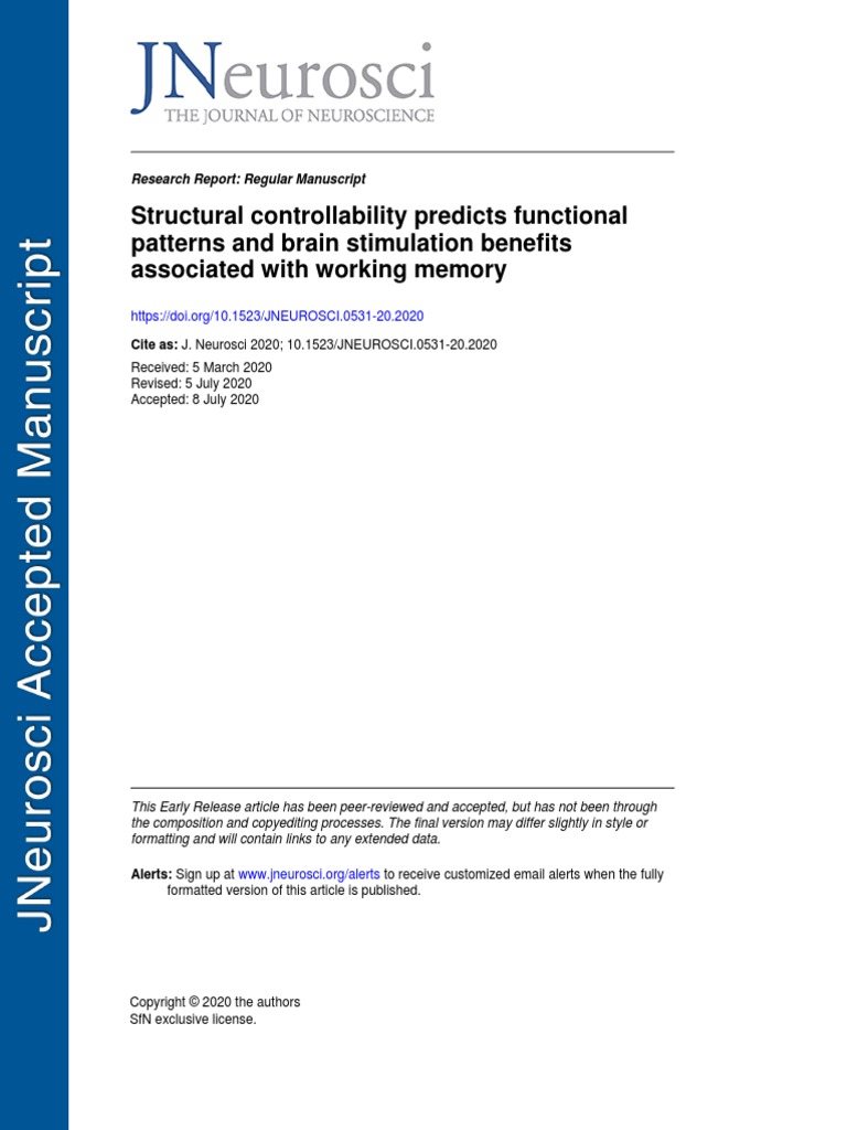 Structural Controllability Predicts Functional Patterns and Brain Stimulation Benefits ...