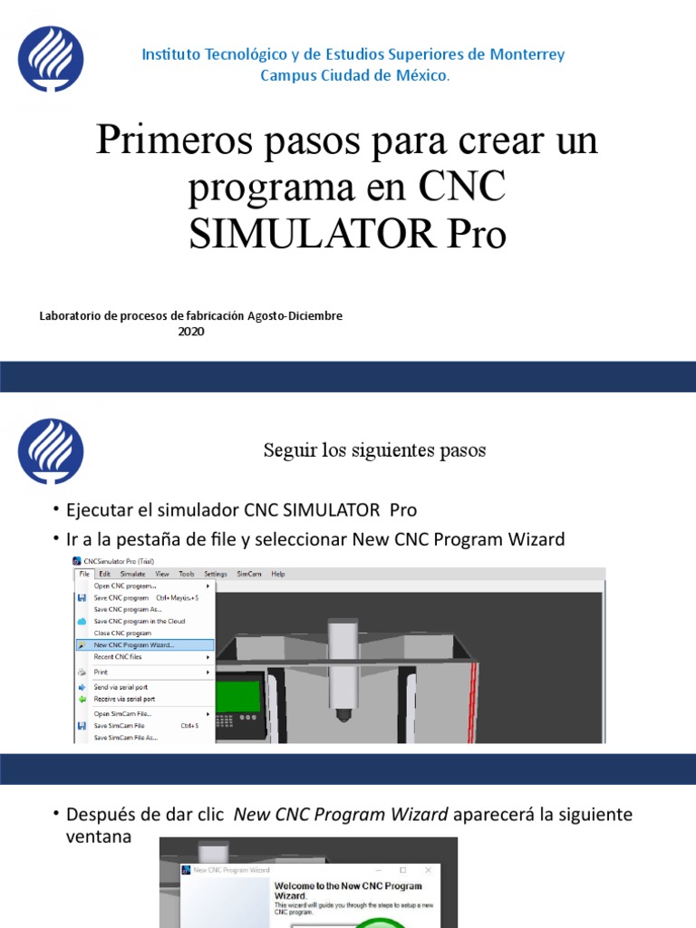Guía para Programar en CNC Simulator Pro | PDF