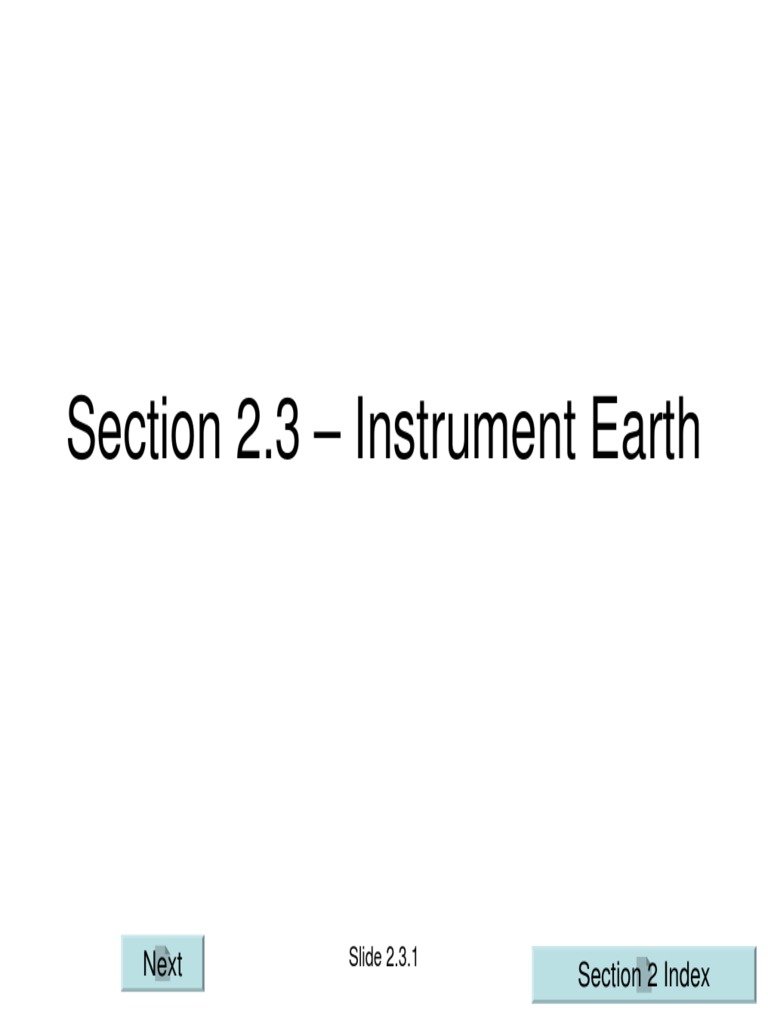Section 2.3 - Instrument Earth | PDF