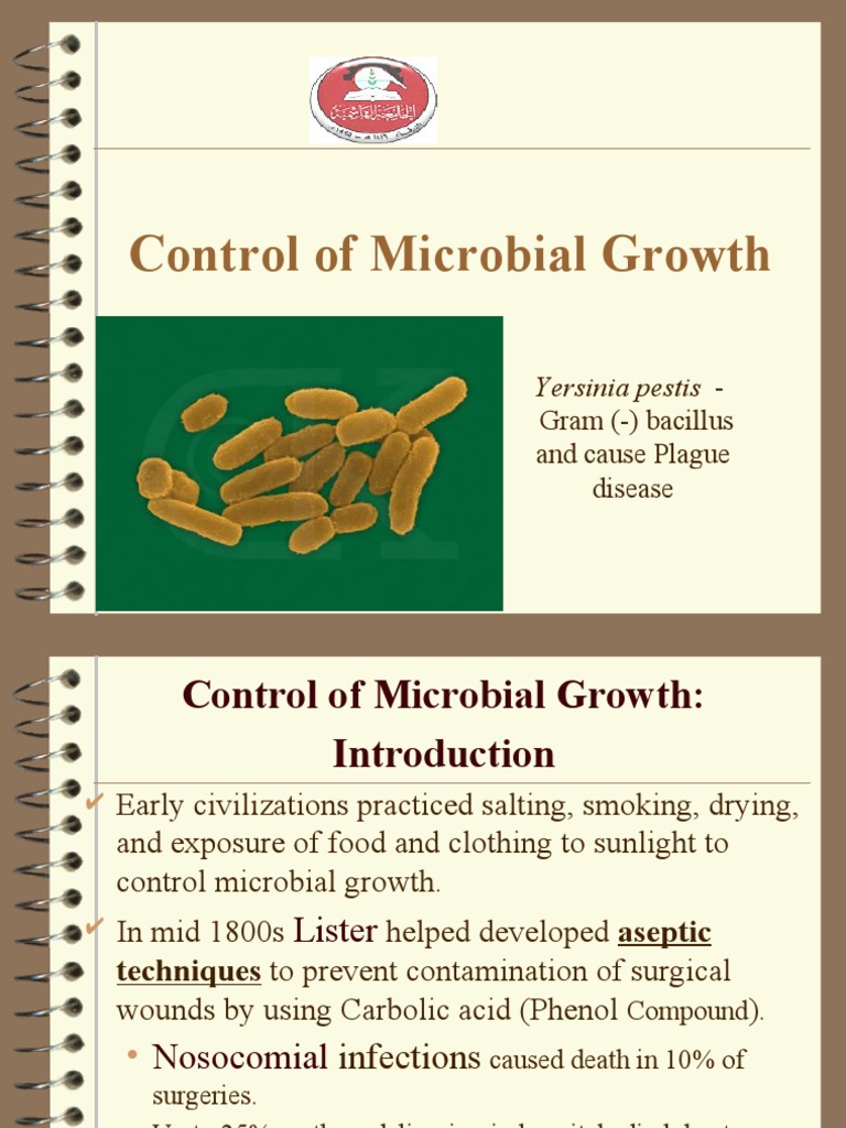 Lecture 4 - Control Growth | PDF | Disinfectant | Electromagnetic Radiation
