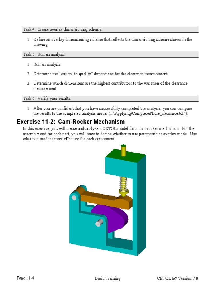Cam Rocker Mechanism PDF | PDF | Engineering Tolerance
