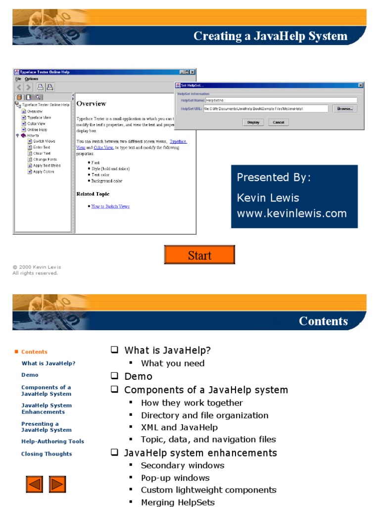 Creating A JavaHelp System | PDF | Directory (Computing) | Search ...