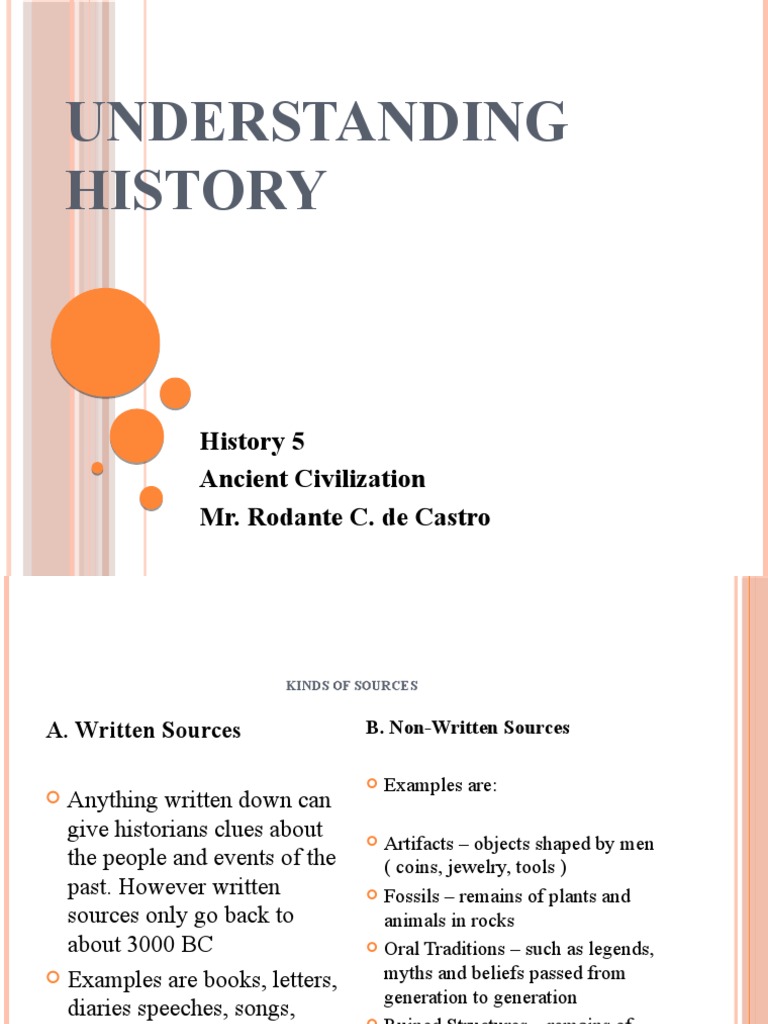 Understanding History: An Overview of Historical Sources, Methods, and ...