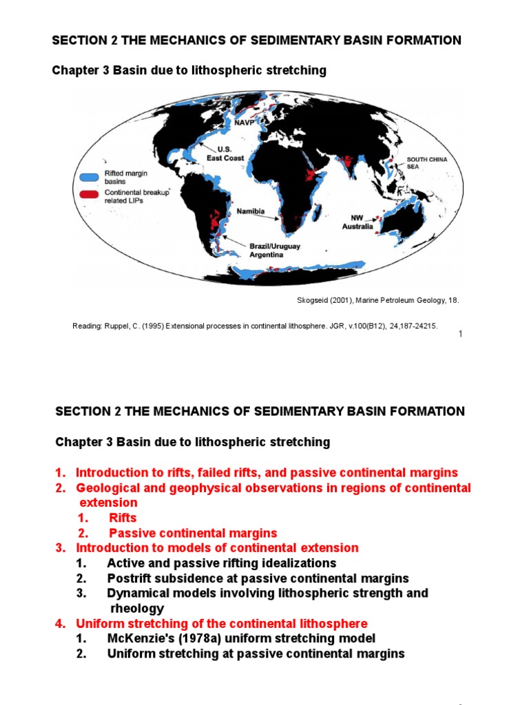 3 - Basins Due To Lithospheric Stretching - Part1 - Lunes 23 de Marzo ...
