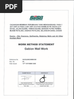 Method Statement For Construction of Gabion Protection | PDF | Safety | Occupational Safety And ...
