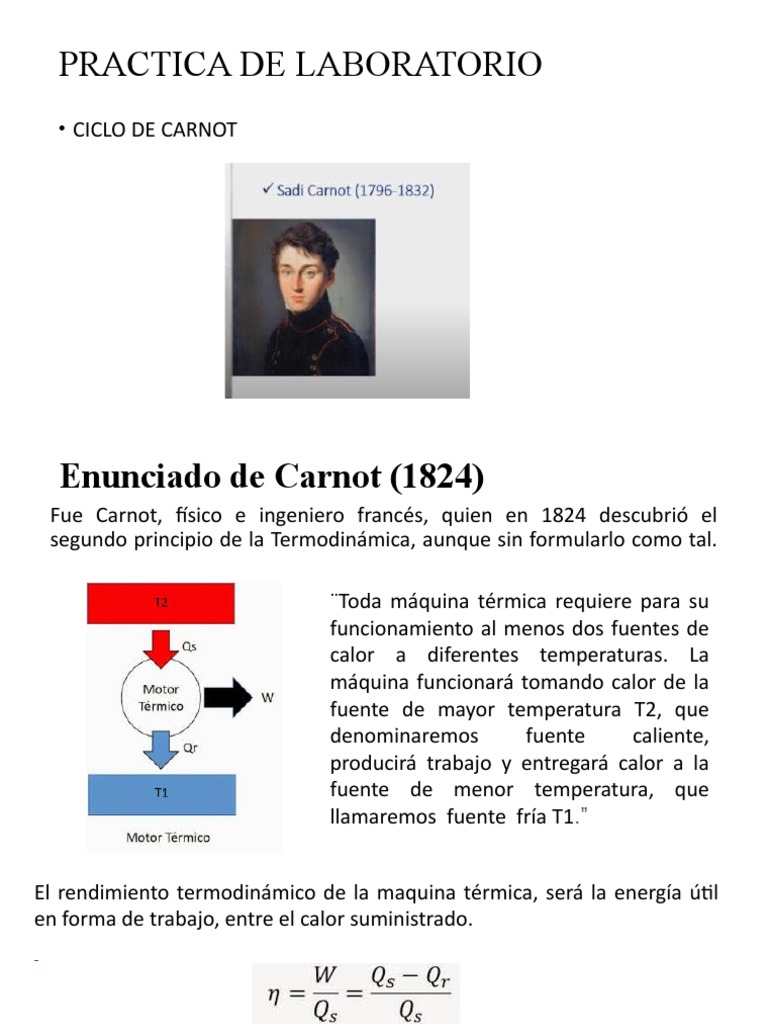 Practica N°4 Ciclo de Carnot | PDF | Termodinámica | Ciencias fisicas