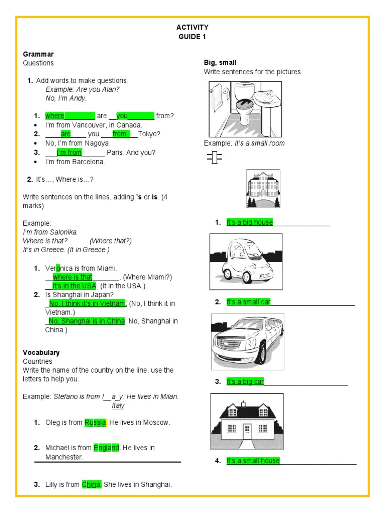 ACTIVITY GUIDE 1 (1) C | PDF | Linguistics | Semiotics