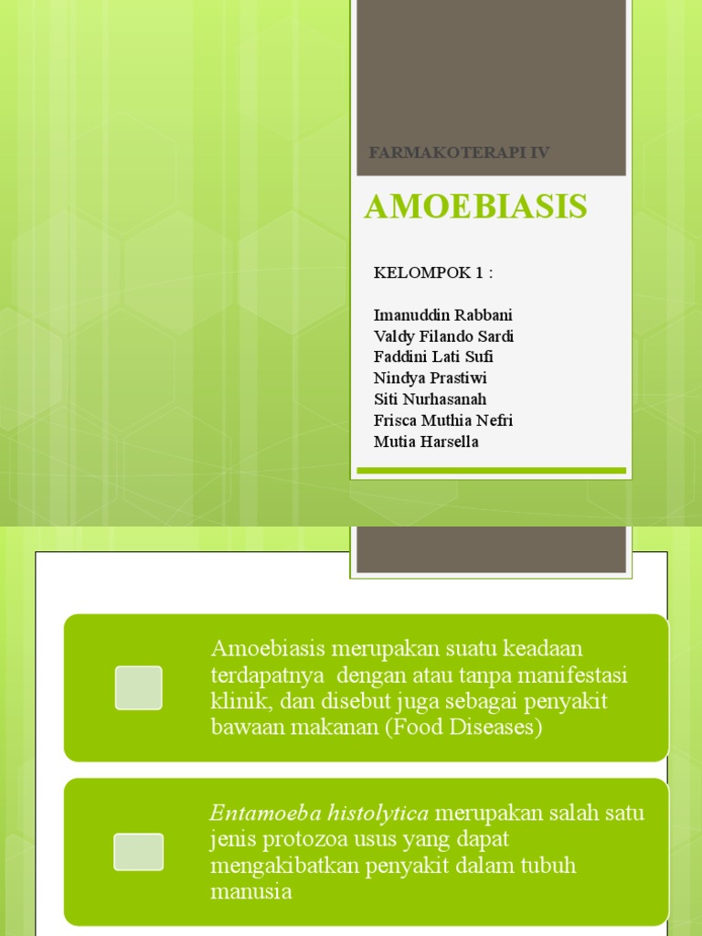 Amoebiasis: Gejala, Diagnosis, dan Terapi | PDF