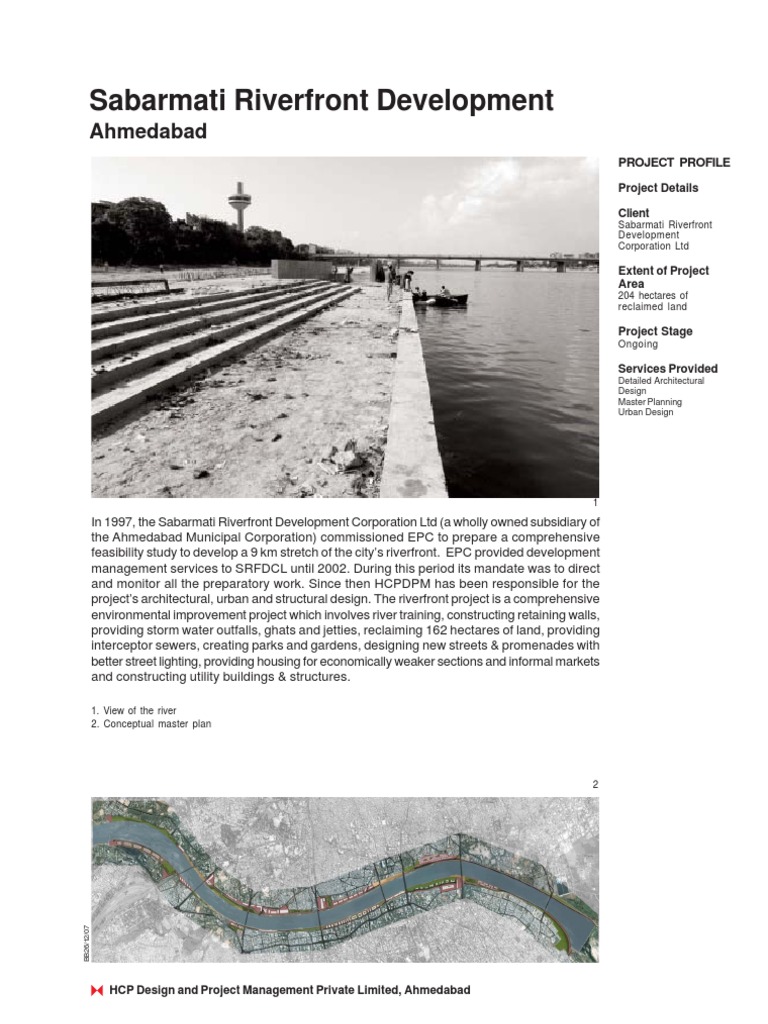 Sabarmati Riverfront Development Overview | PDF