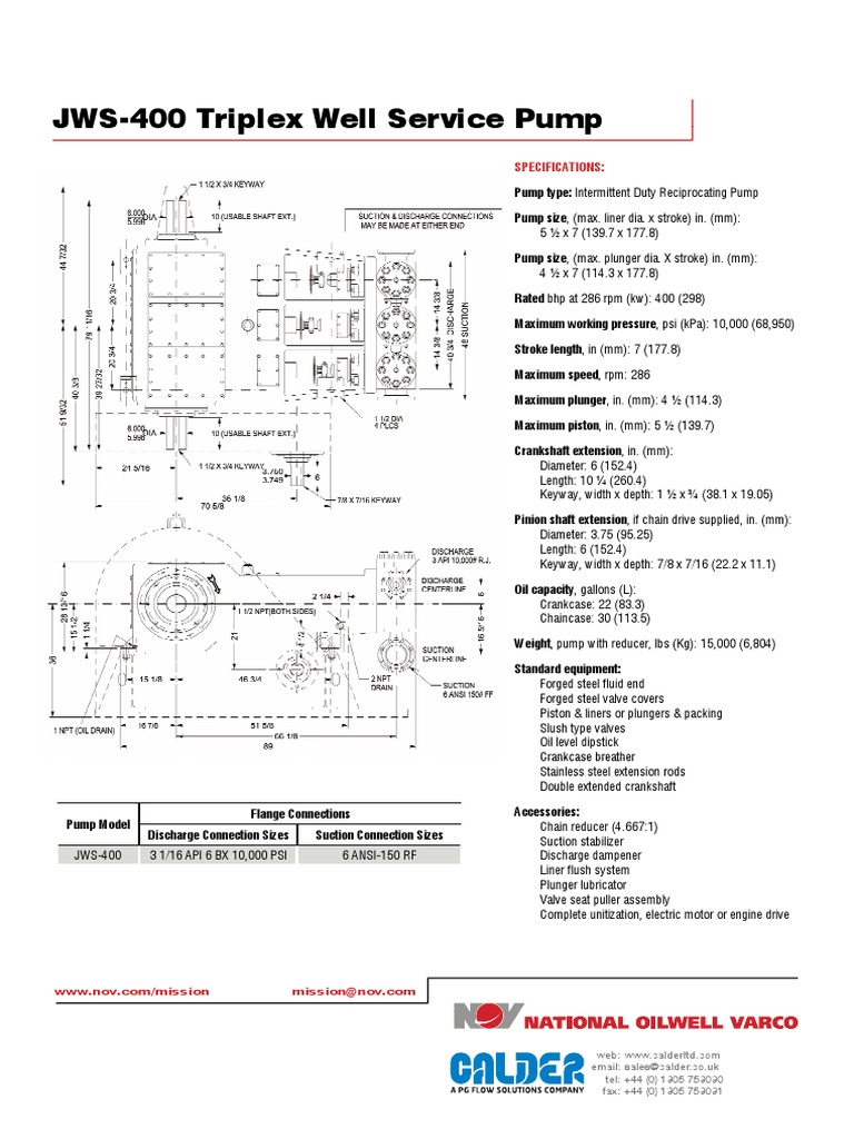 JWS400 | PDF | Pump | Machines