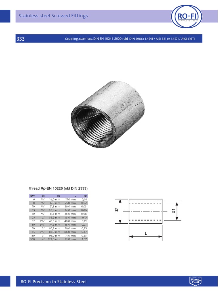 02 - Coupling Acc. Din2986 | PDF