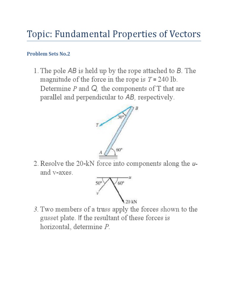 Resolving Vectors into Components: Calculating Parallel and ...