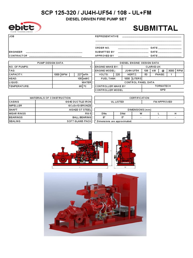 1000 GPM at 100 M - SCP 125 - 320 - JU4H - UF54 - 108 - UL+FM PDF | PDF ...