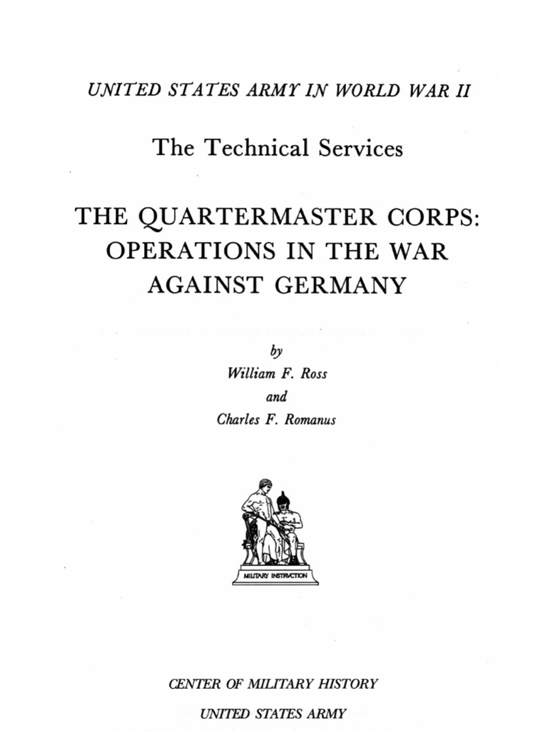 Quartermaster Corps Operations in The War Against Germany | PDF ...