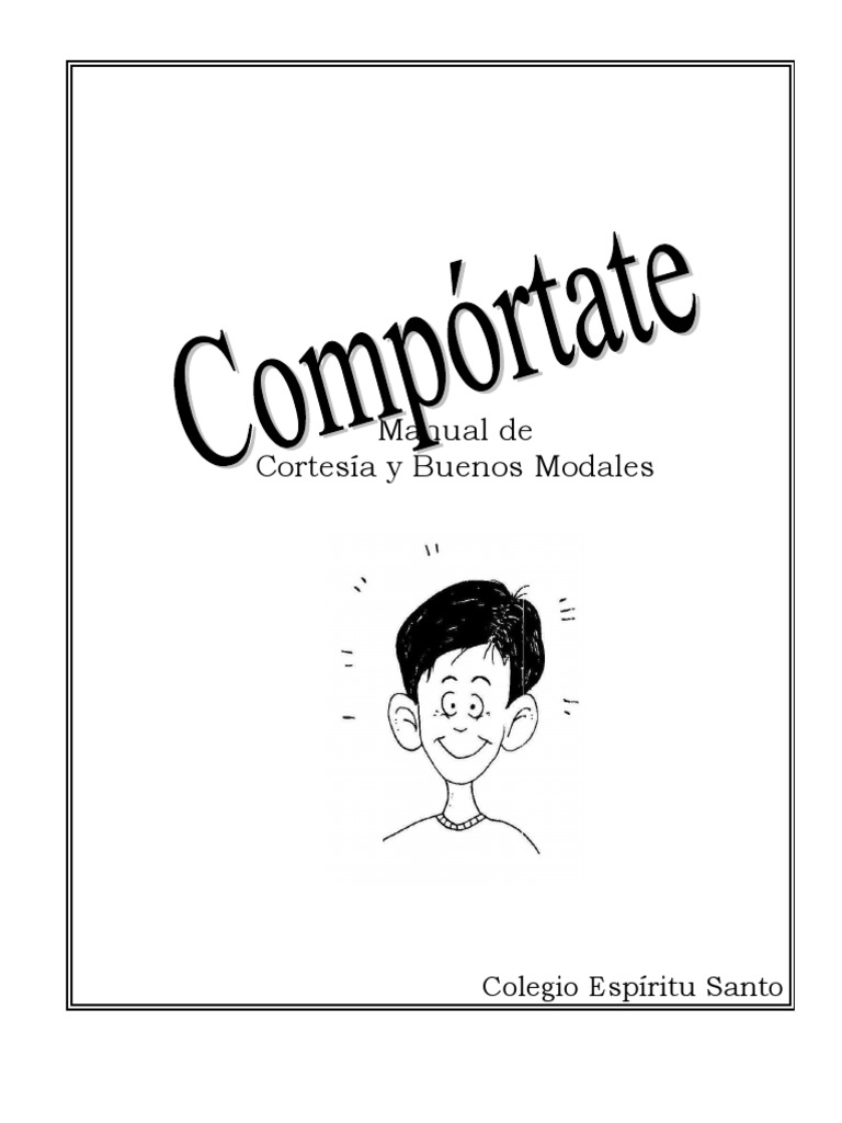 5 y 6 Basico Comportate Manual de Cortesia y Buenos Modales | PDF ...