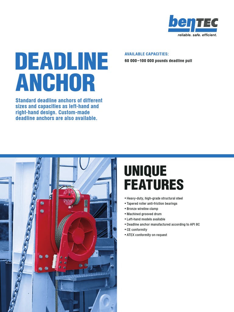 Deadline Anchor Technical Specifications and Product Information | PDF ...