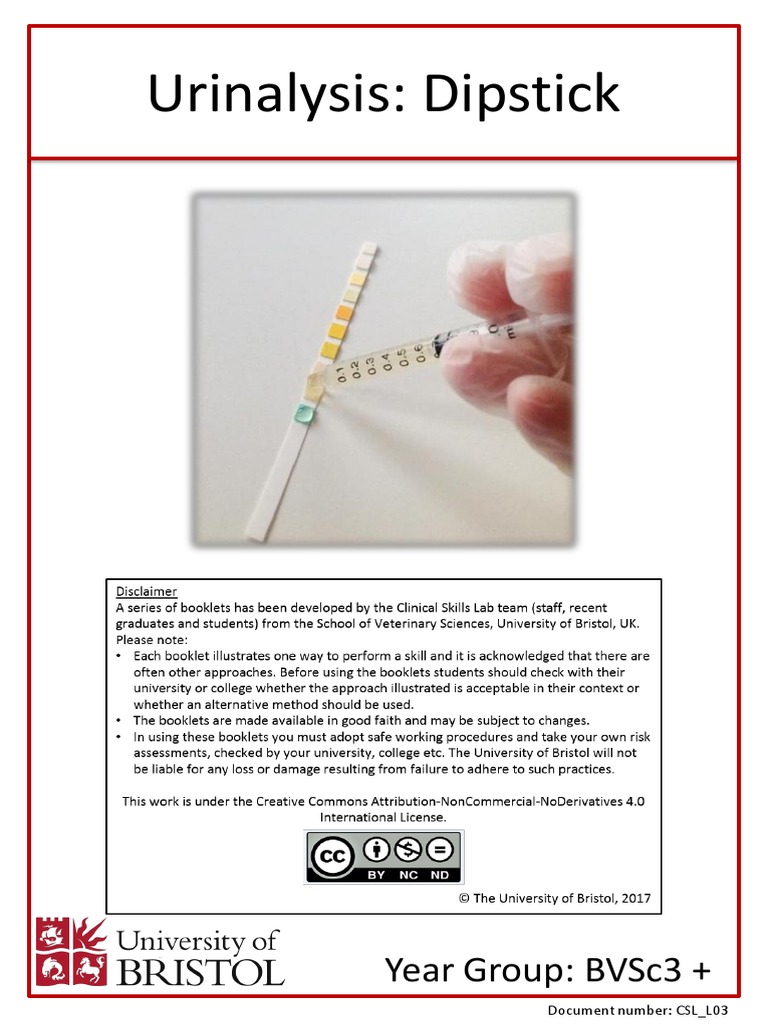 Urinalysis Dipstick PDF | PDF | Clinical Medicine | Medical Specialties