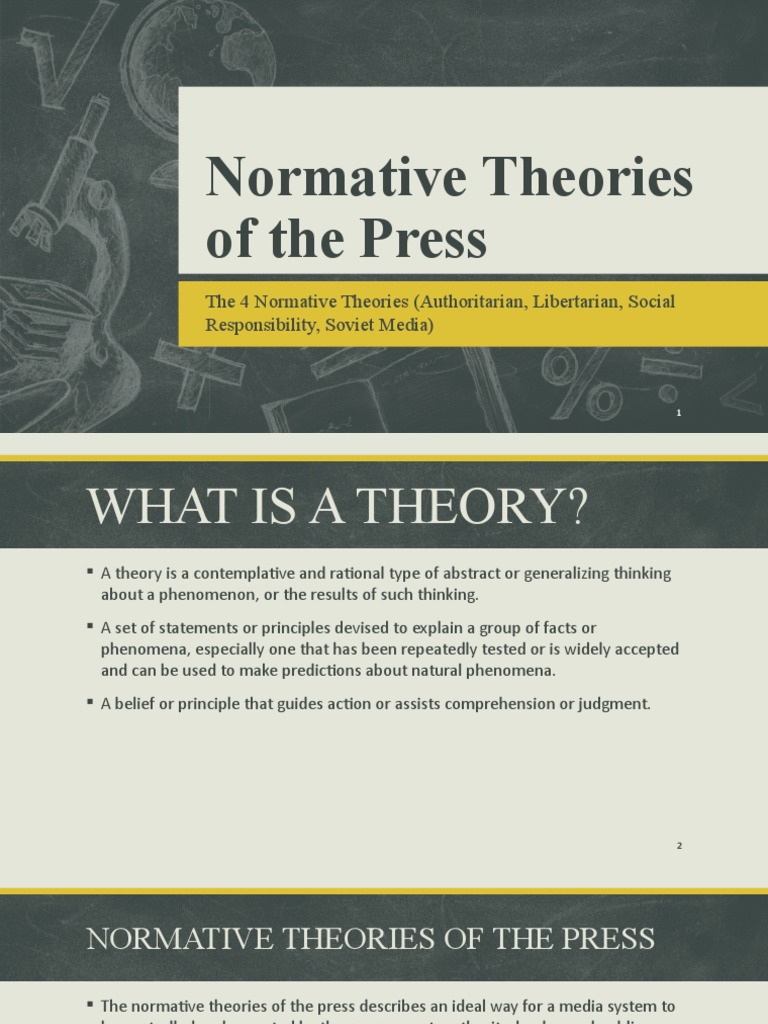 Normative Press Theories Overview | PDF | Censorship | Communism