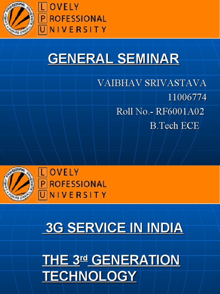 3G Power Point Presentation | PDF | 3 G | Companies Of Asia