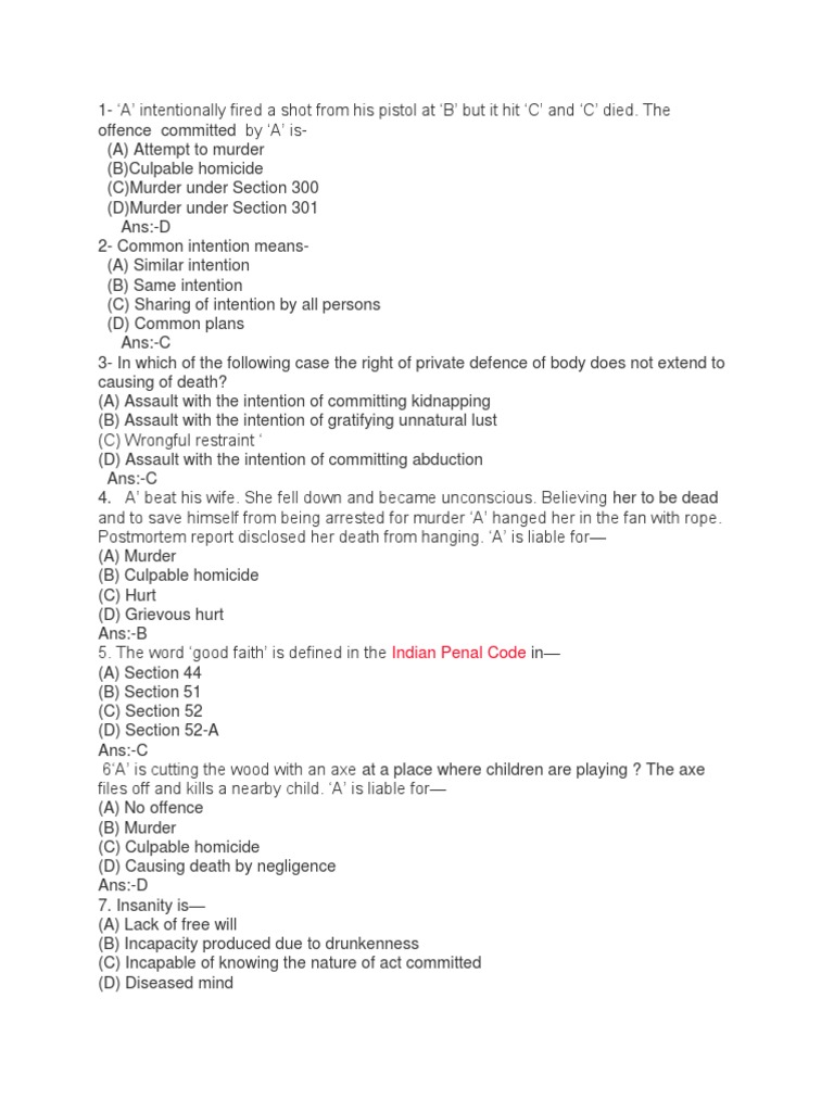 Ipc 1 ST Modle MCQ | PDF