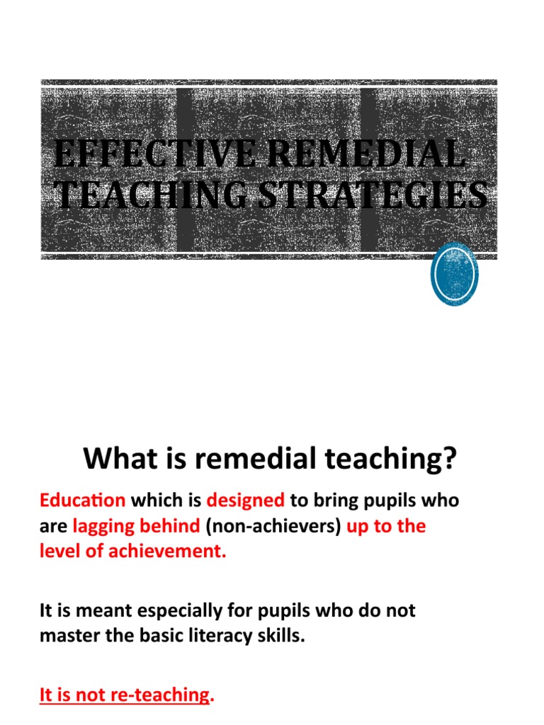 S2 Effective Remedial Teaching PPT Slides | PDF | Phonics | Reading ...
