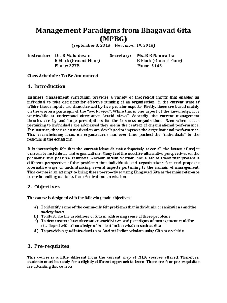 17 MPBG - 181105 - Mahadevan B PDF | PDF | Bhagavad Gita | Meditation