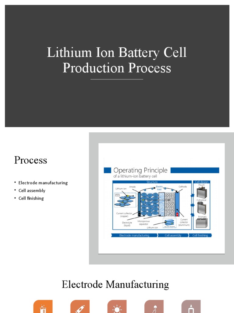 Lithium Ion Battery Production Steps | PDF | Home & Garden | Science ...