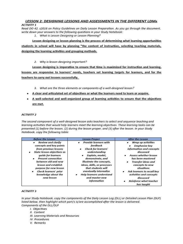 Module 3a Lesson 2 Ebonalo-2 | PDF | Educational Assessment | Teachers