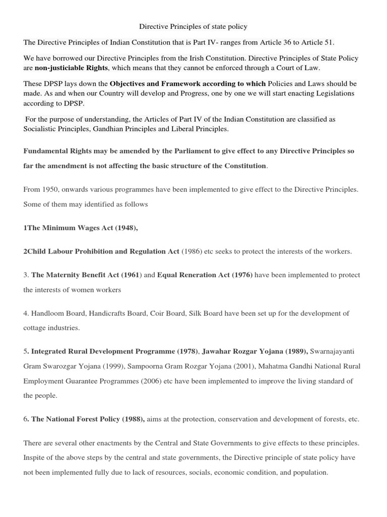 Irish Influence on India's Directive Principles | PDF