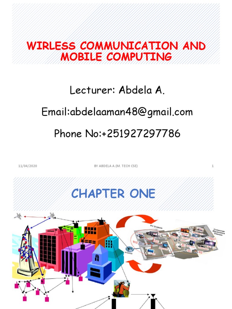An Introduction to Wireless Communication and Mobile Computing | PDF | Mobile Device | Computer ...