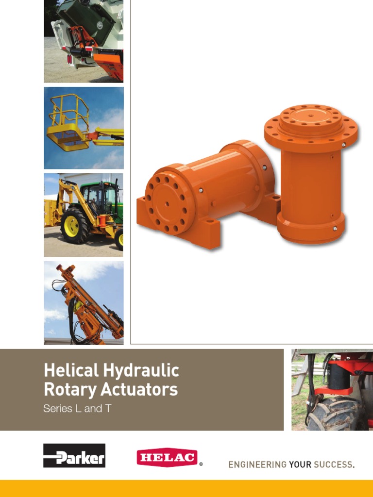HY34 1000 Helical Rotary Actuator Catalog | PDF | Actuator | Valve