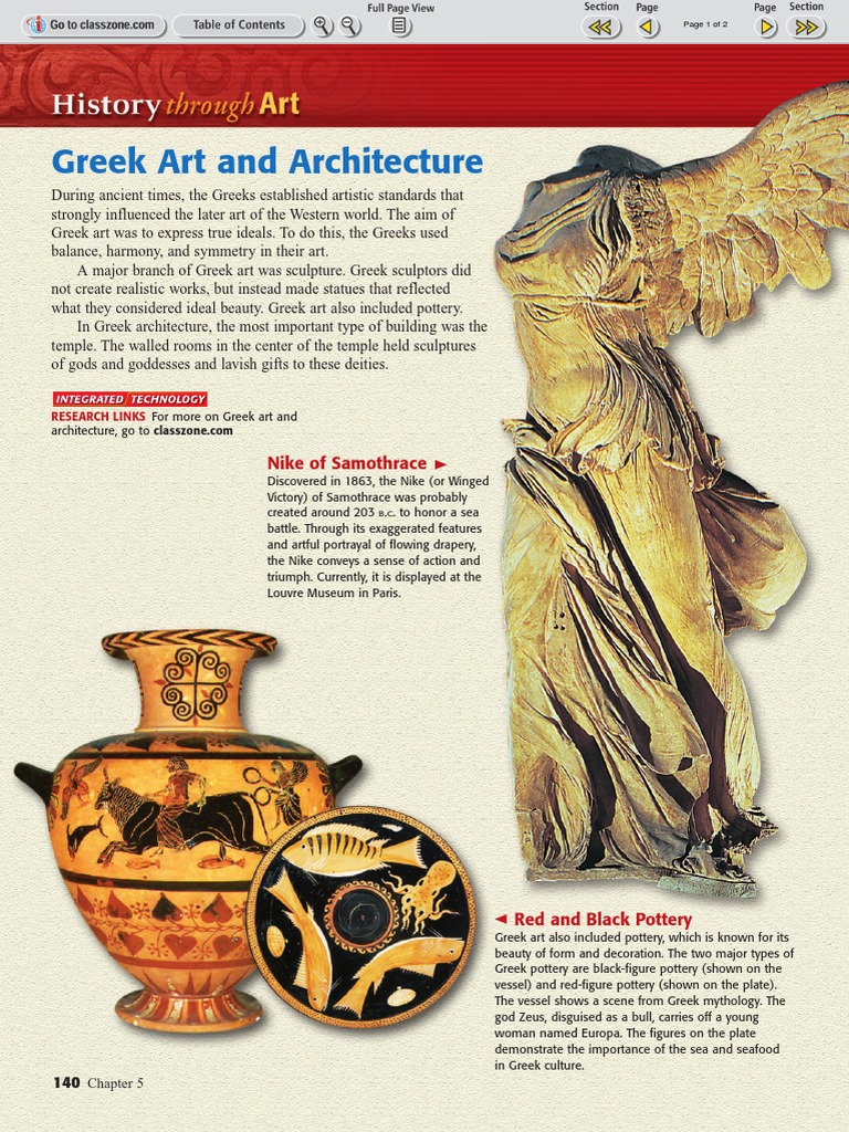 Greek Art: Ideals and Architecture | PDF | Sculpture | Aesthetics