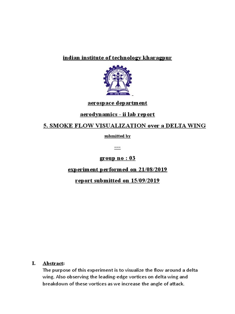 Smoke Flow Visualization Over A Delta Wing | PDF | Vortices | Classical ...