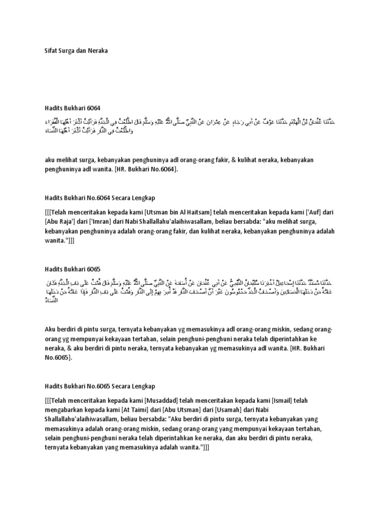 Sifat Surga Dan Neraka Pdf