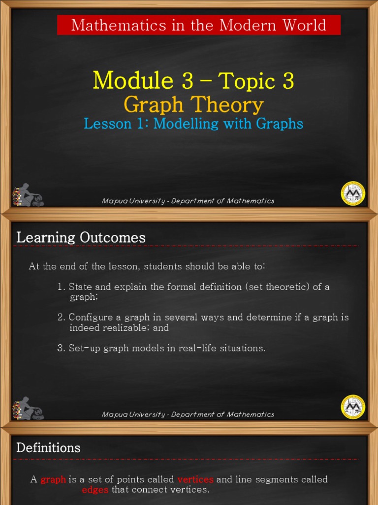 Module 3 Topic 3 Lesson 1 Modelling With Graphs | PDF | Vertex (Graph ...