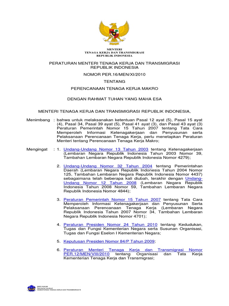 Peraturan - File - 309 PTKD Makro | PDF