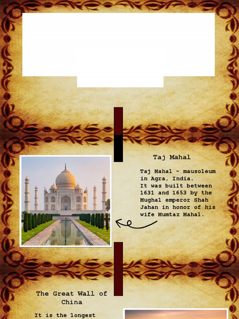 Famous Historical Places | PDF | Social Science | History