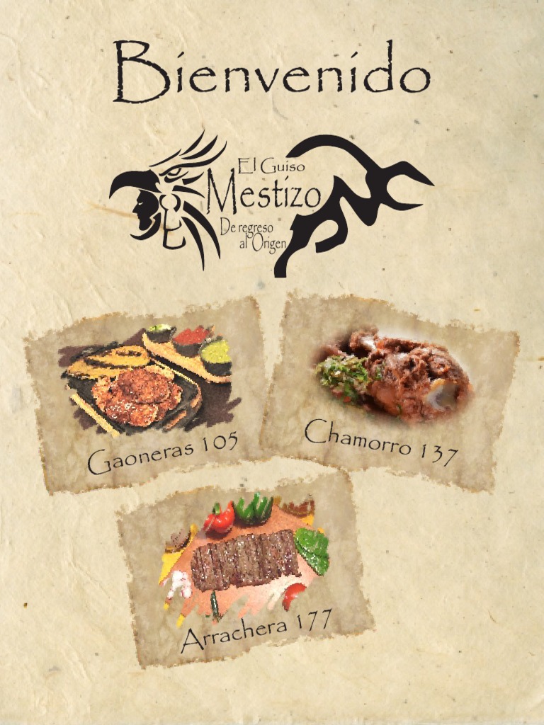 Menu Digital Mestizo 1906 | PDF | Postres | Comida y bebida