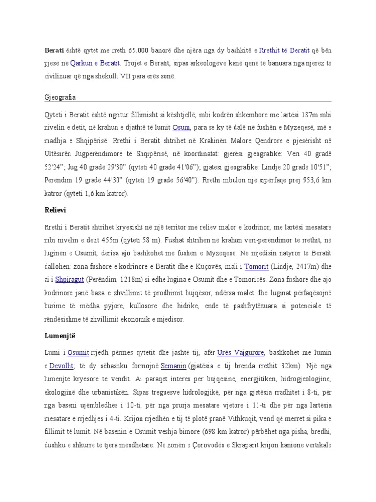 Berati | PDF