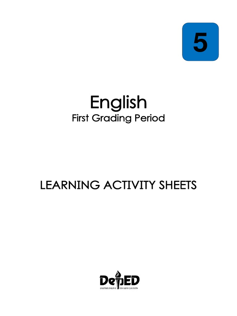 Grade 5 English LAS | PDF | Adverb | Sentence (Linguistics)