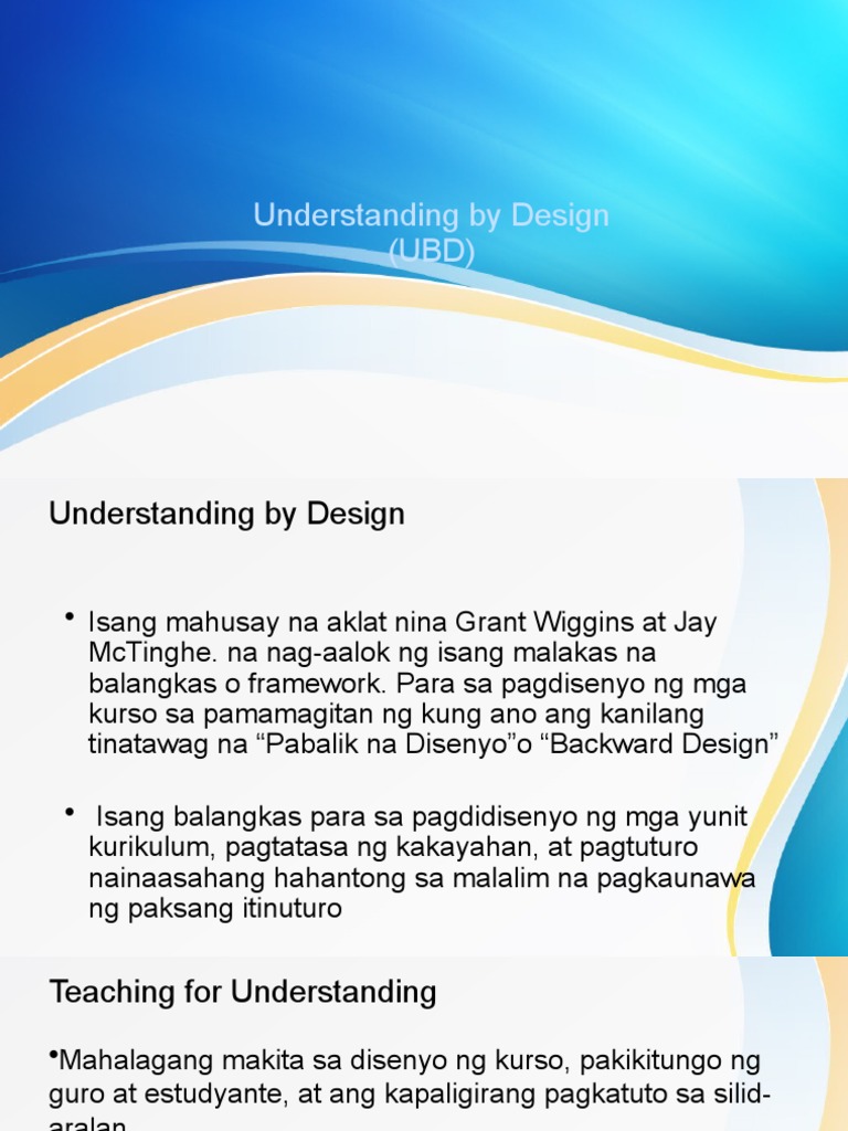 Understanding by Design | PDF