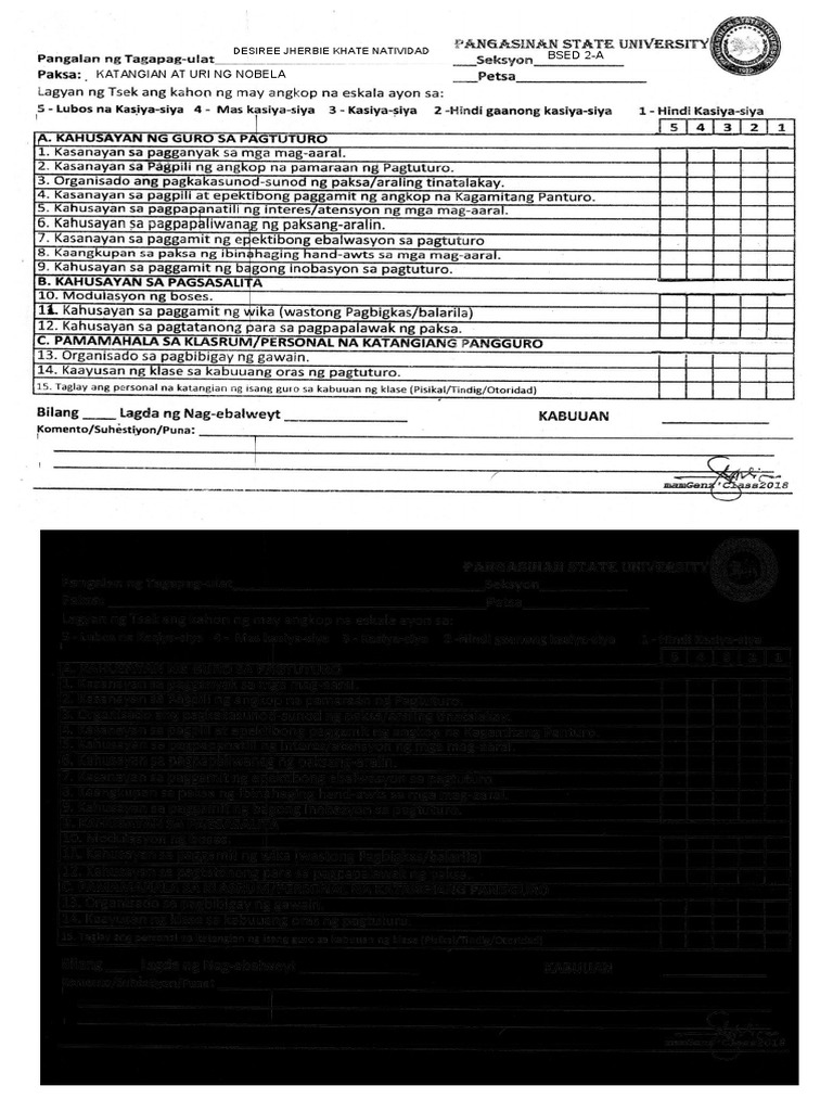 Katangian at Uri NG Nobela Bsed 2-A: Desiree Jherbie Khate Natividad | PDF