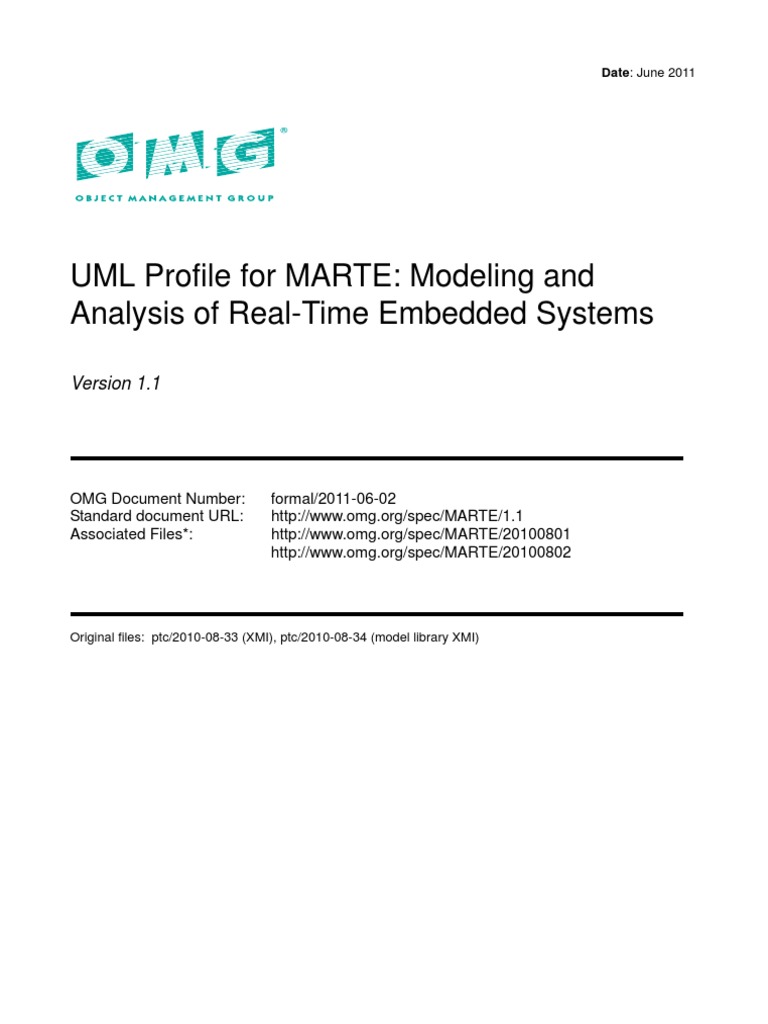 Omg Uml2 Marte PDF | PDF | Common Object Request Broker Architecture ...
